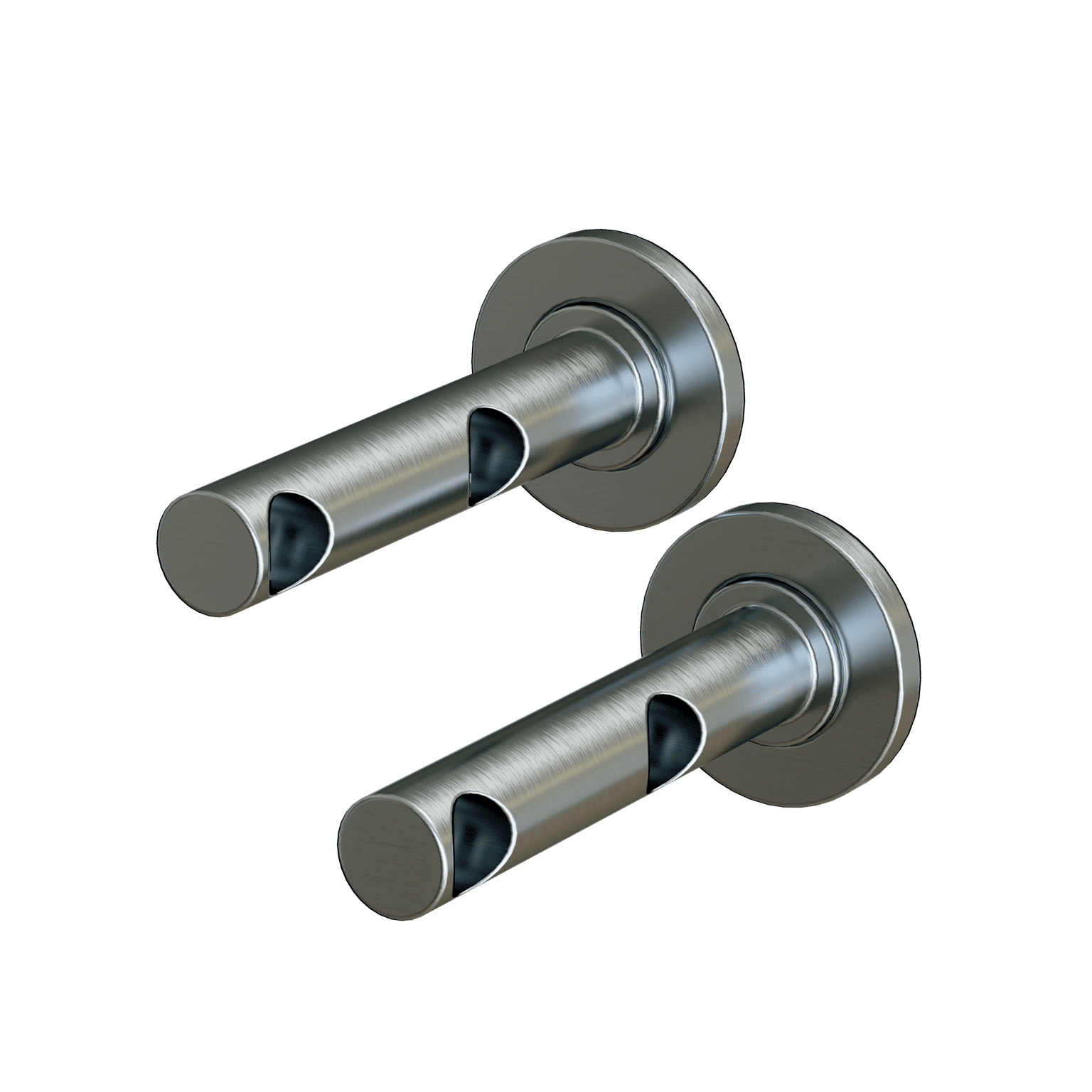 Double End Pillars – SecureFix* Brushed Nickel – Master Rail by UDO Systems